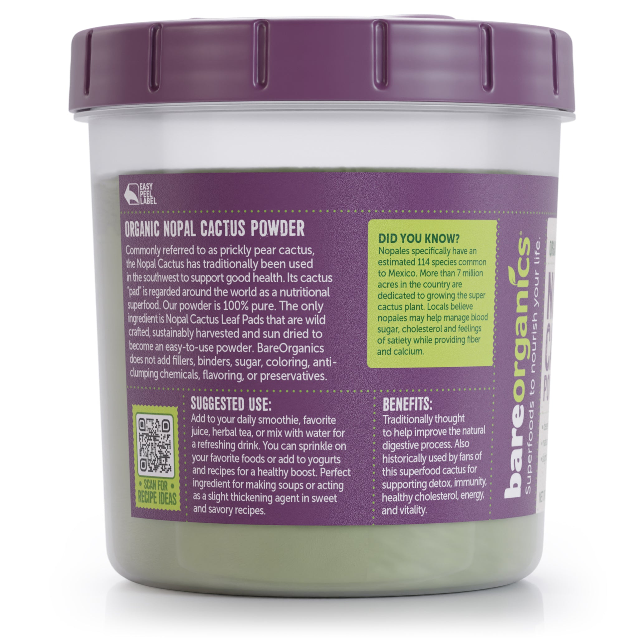 Organic Nopal Cactus Powder – BareOrganics.com