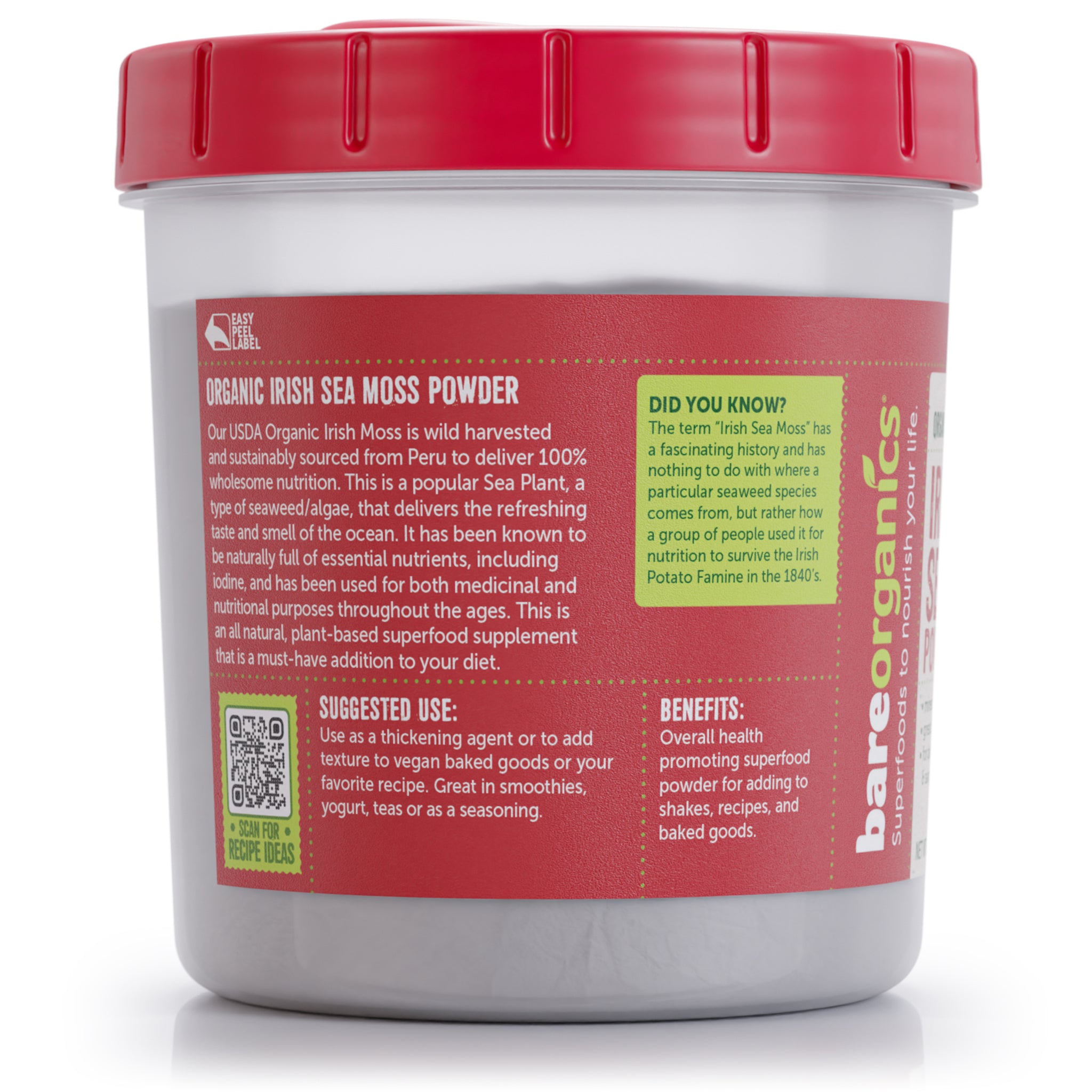 Organic Irish Sea Moss Powder – BareOrganics.com