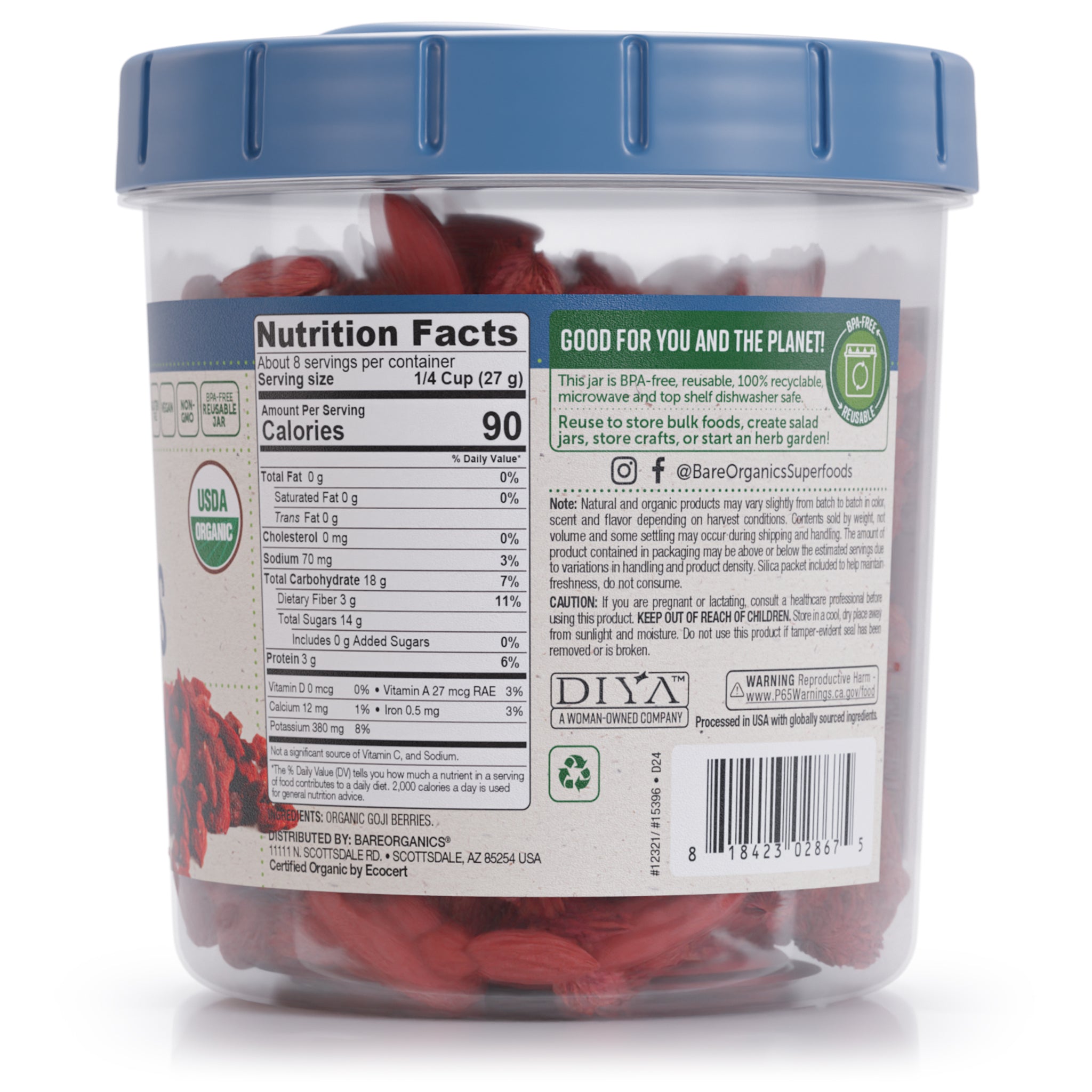 Organic Goji Berries – BareOrganics.com