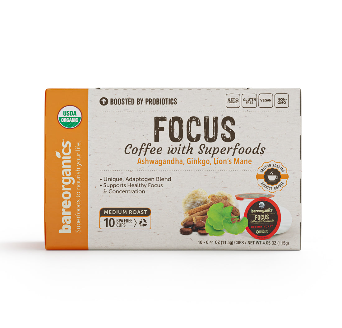 Organic Focus Coffee With Superfoods Bundle – BareOrganics.com
