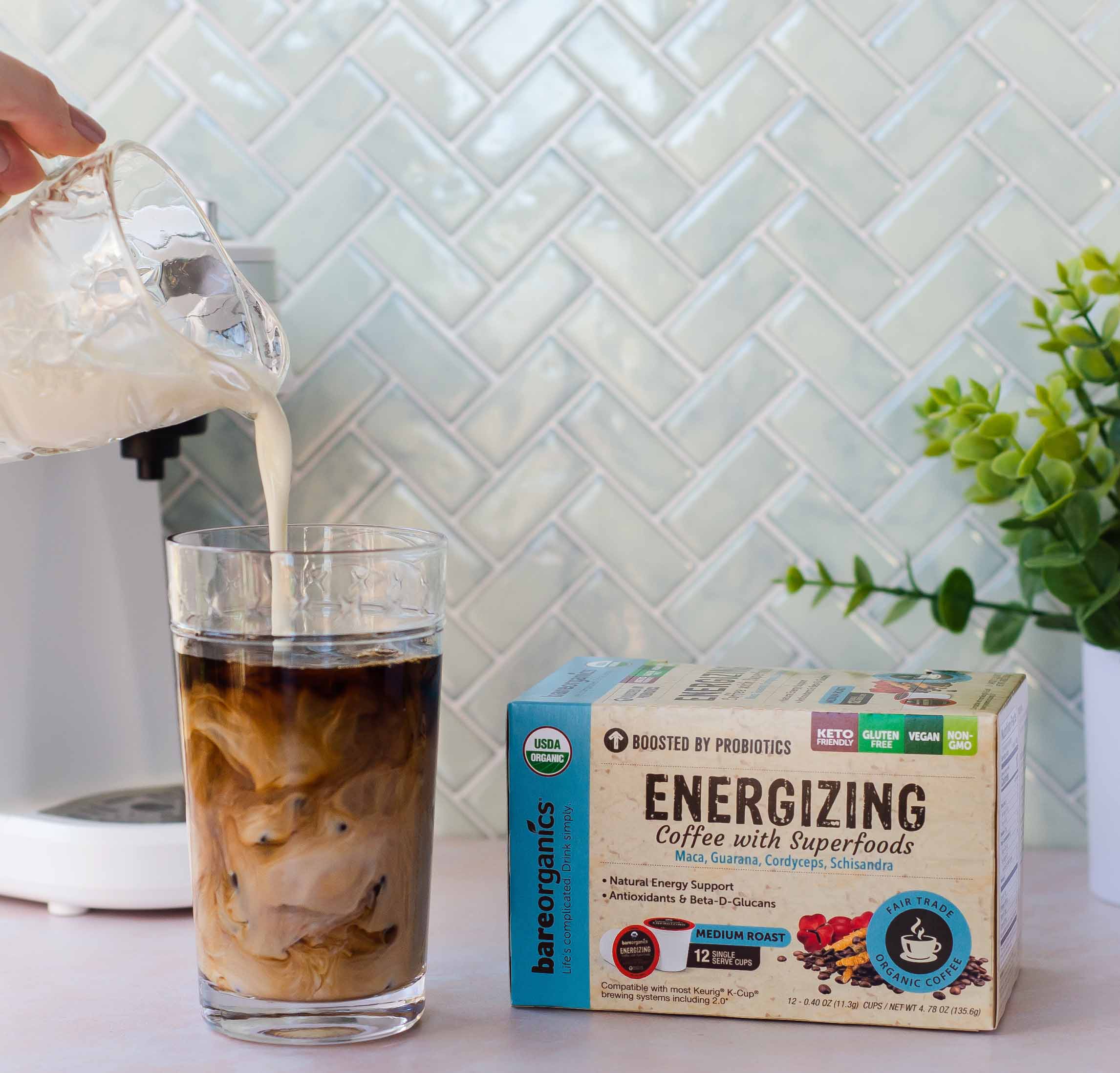 Organic Energizing Coffee With Superfoods (10ct Single Serve Cups ...